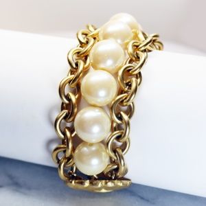 Givenchy | Jewelry | Rare Vintage Givenchy Bijoux Pearl Gold Seashell ...